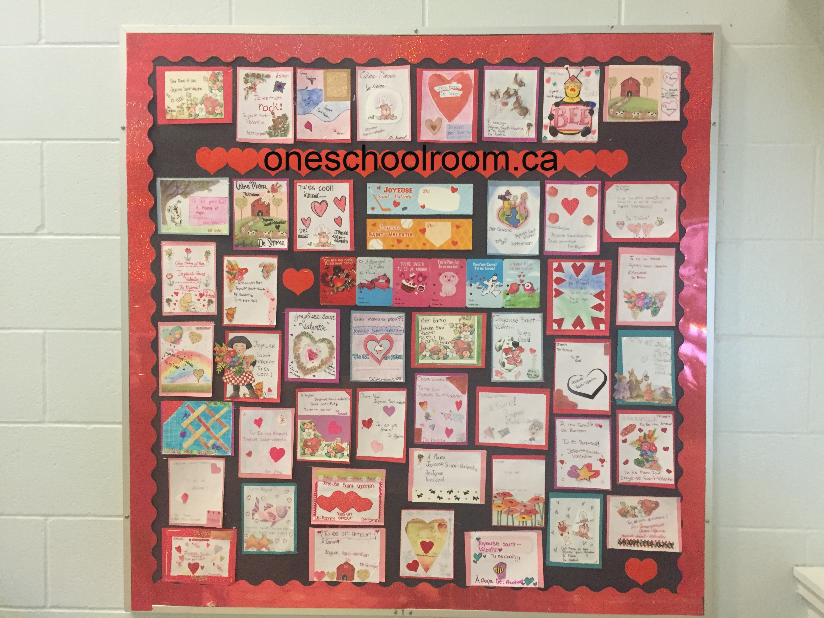 St Valentin French bulletin board | Ms Campbell's Lessons